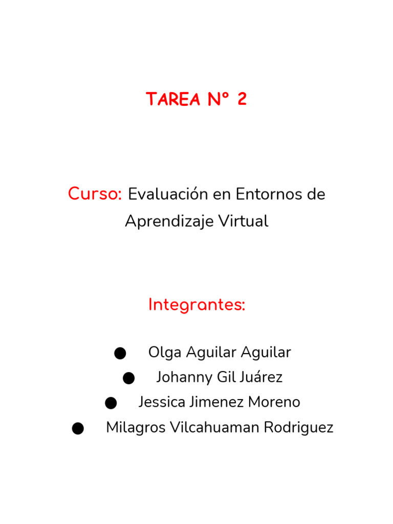 Tarea 2 Grupal | PDF | Evaluación | Enseñando