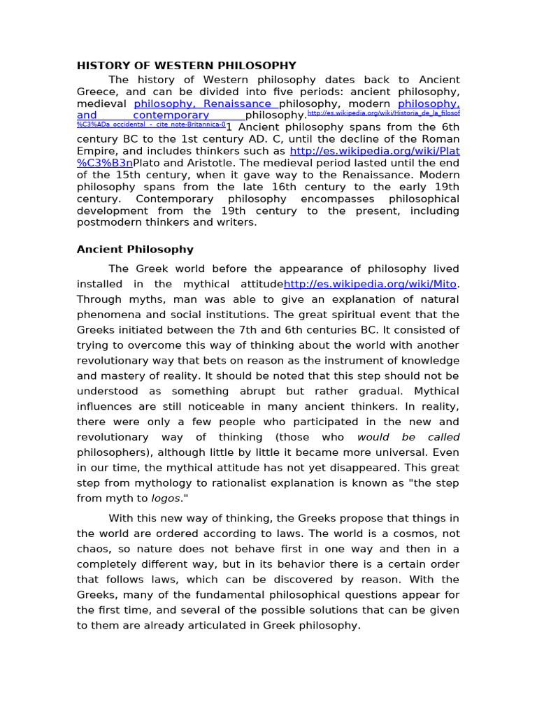 History of Western Philosophy | PDF | Socrates | Plato