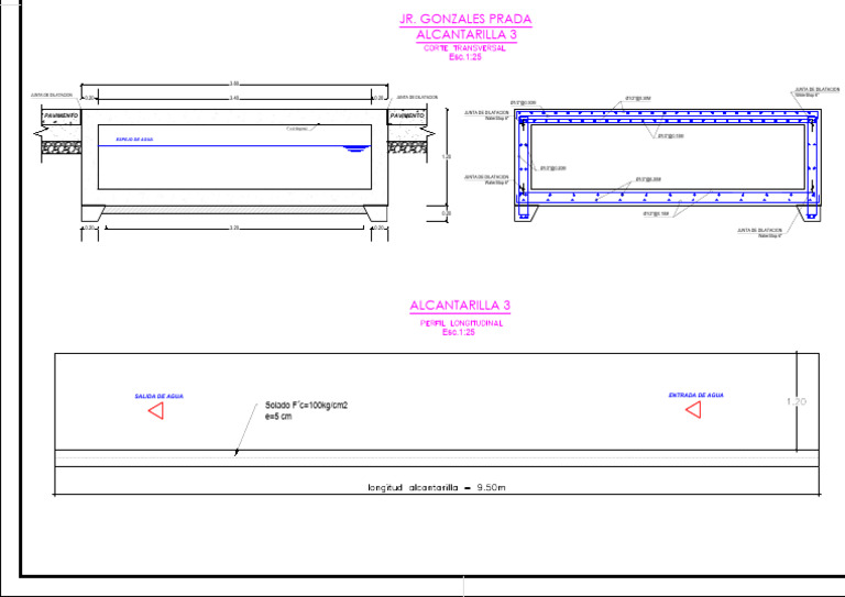 Alcantarillas - Plano de Planta Proyectada Naranjos-ALC-02 | PDF