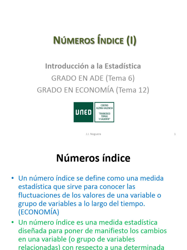 Tema 6 Numeros Indice | PDF | Matemáticas