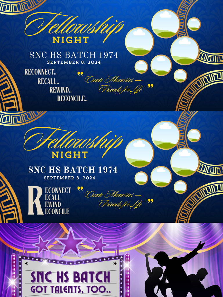 Fellowship Night and SNC HS Batch Talents Tarp (4x8) | PDF