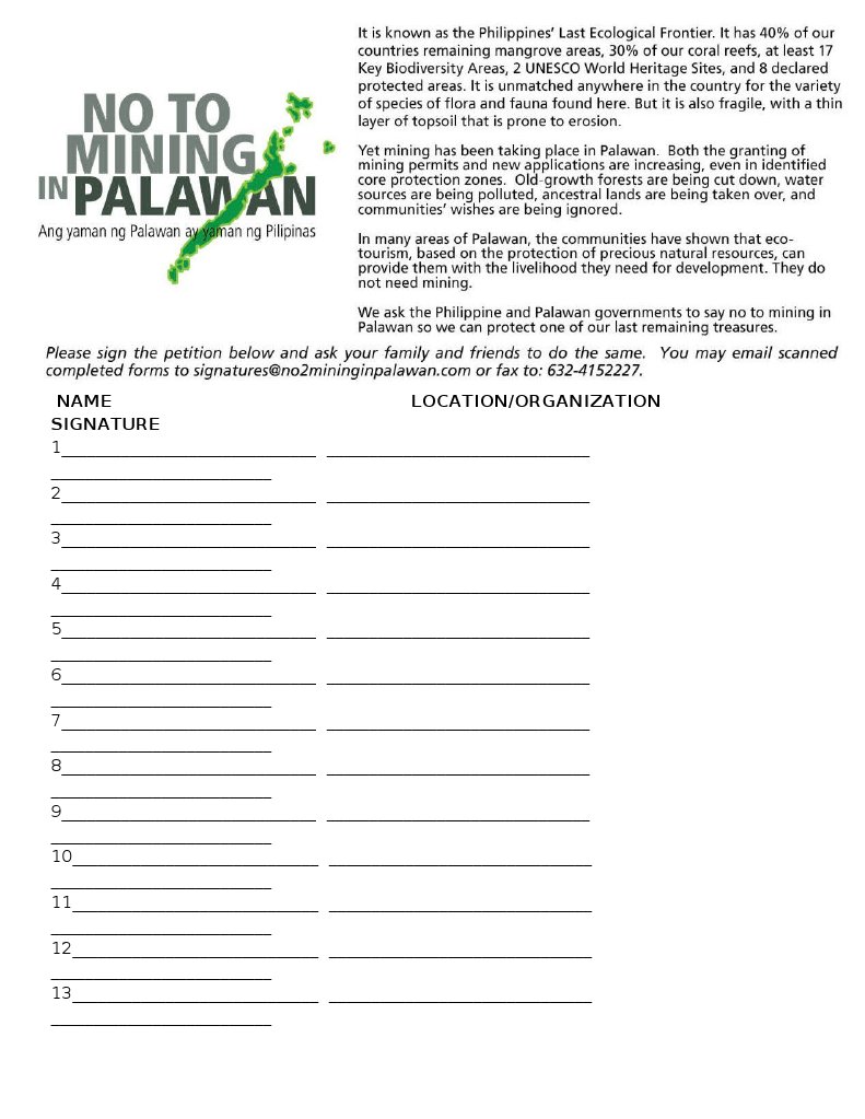 Signature Campaign Registration Form | PDF