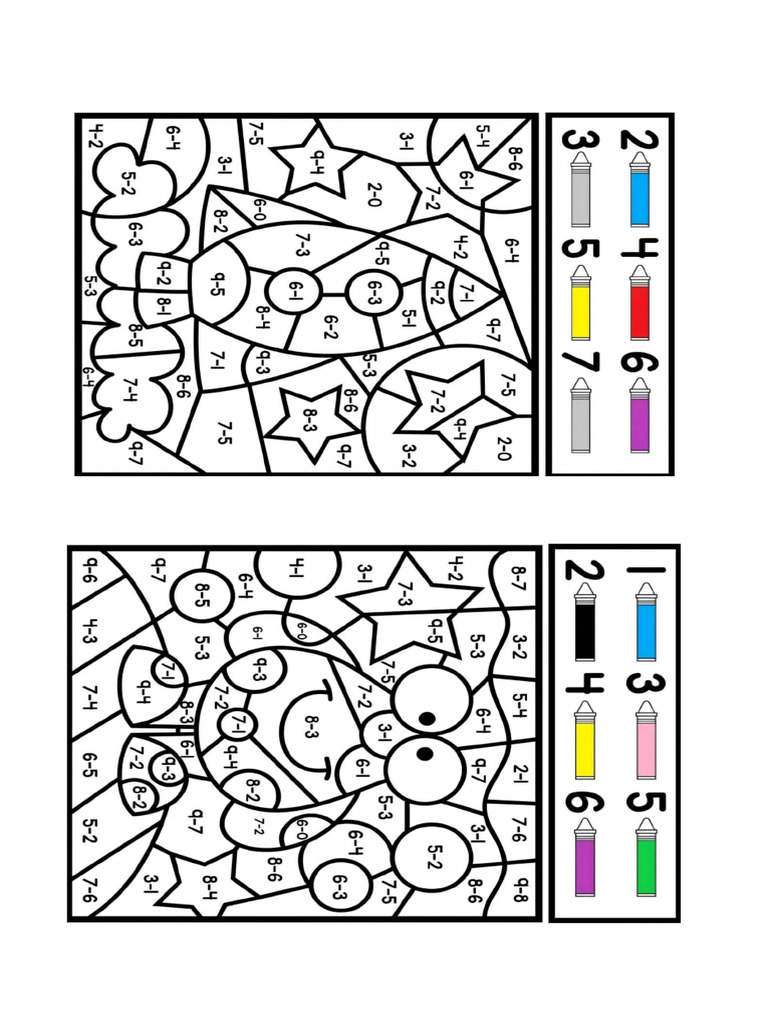 Math Activity Coloring | PDF