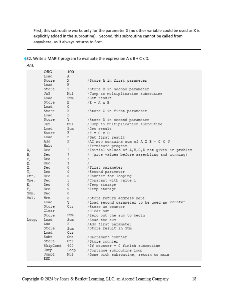 problemas_resueltos_codigoMARIE | PDF | Parameter (Computer Programming) | Control Flow
