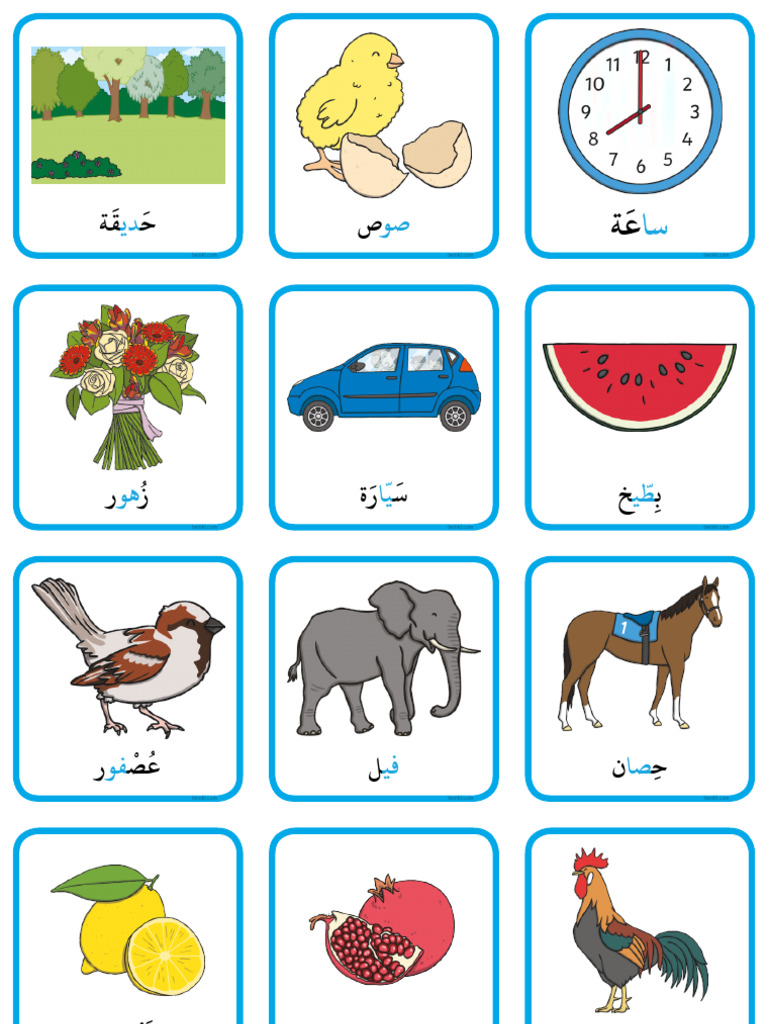 Long Vowels Flashcards Arabic | PDF