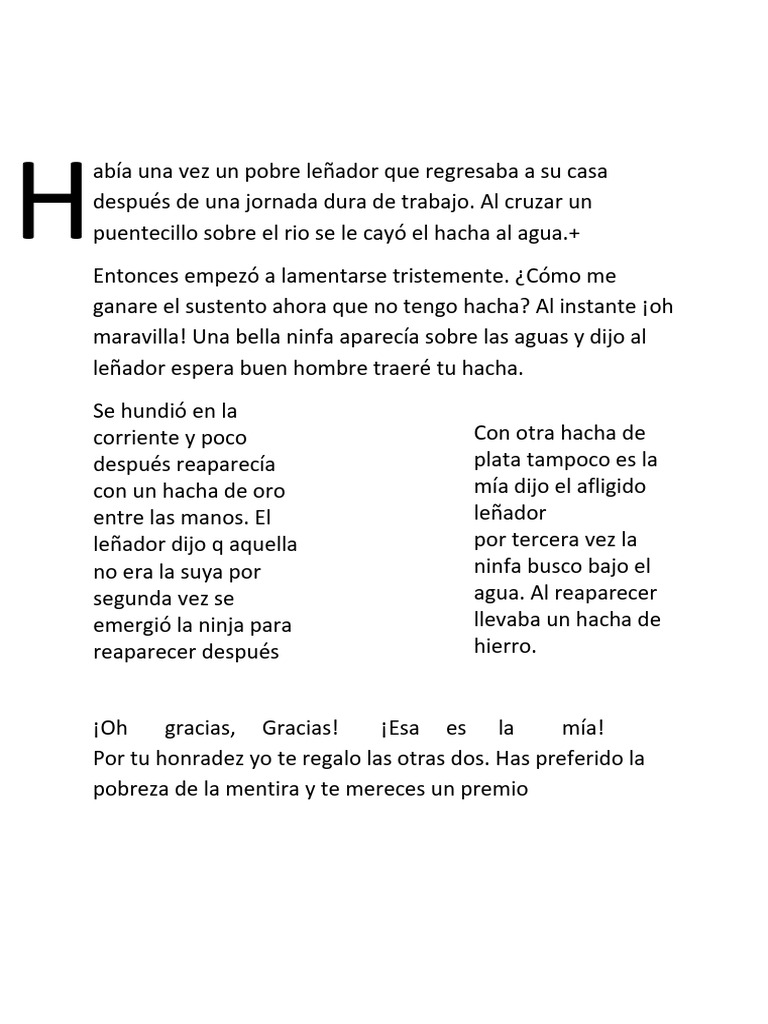 El Honrado Leñador | PDF
