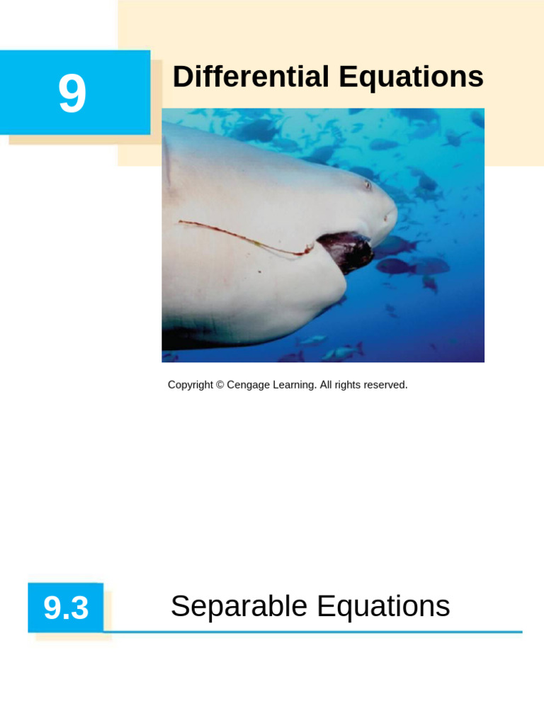 9-3 Differential Equation | PDF | Equations | Mathematical Objects