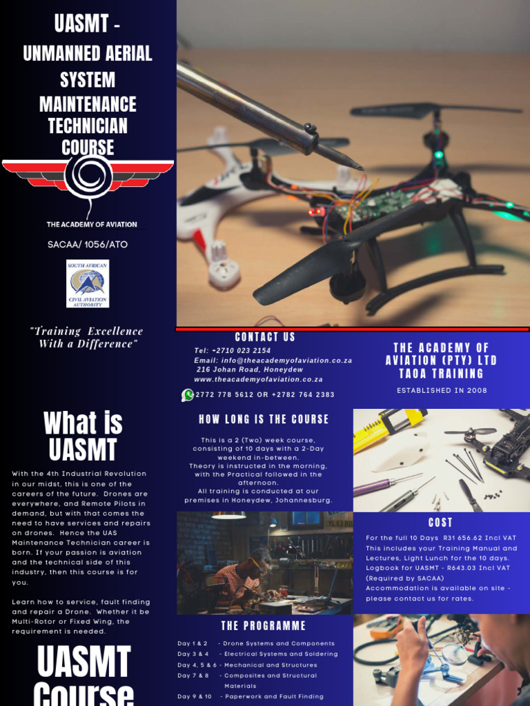Uasmt Unmanned Aerial System Maintenance Technician Brochure 2024 | PDF ...