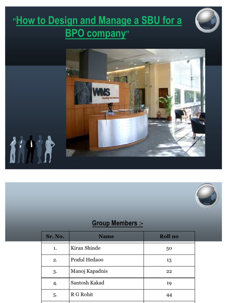 WNS Presentation | PDF | Business Process Outsourcing | Outsourcing