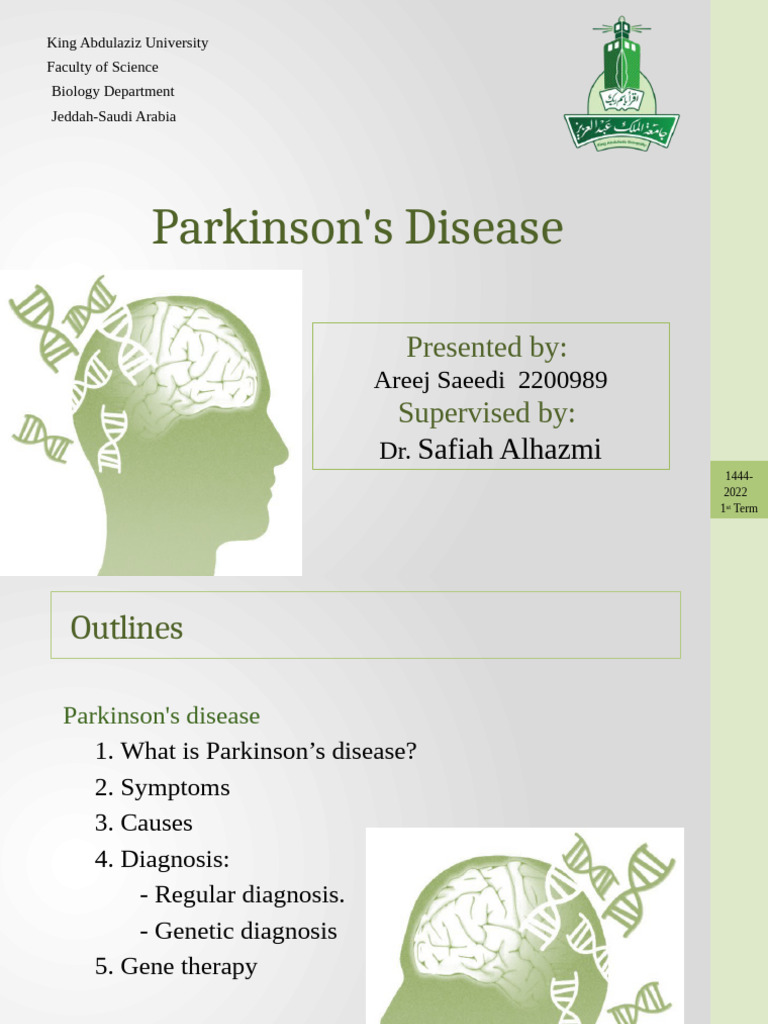 Parkinson's Disease Presentation | PDF | Parkinson's Disease | Gene