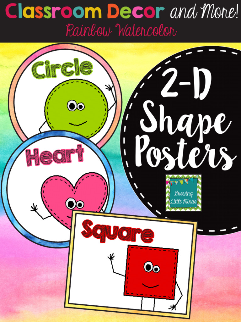 Watercolor Shape Posters | PDF | Area