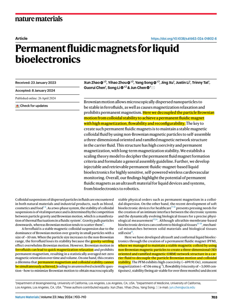 nat_mat_15 | PDF | Colloid | Ferromagnetism