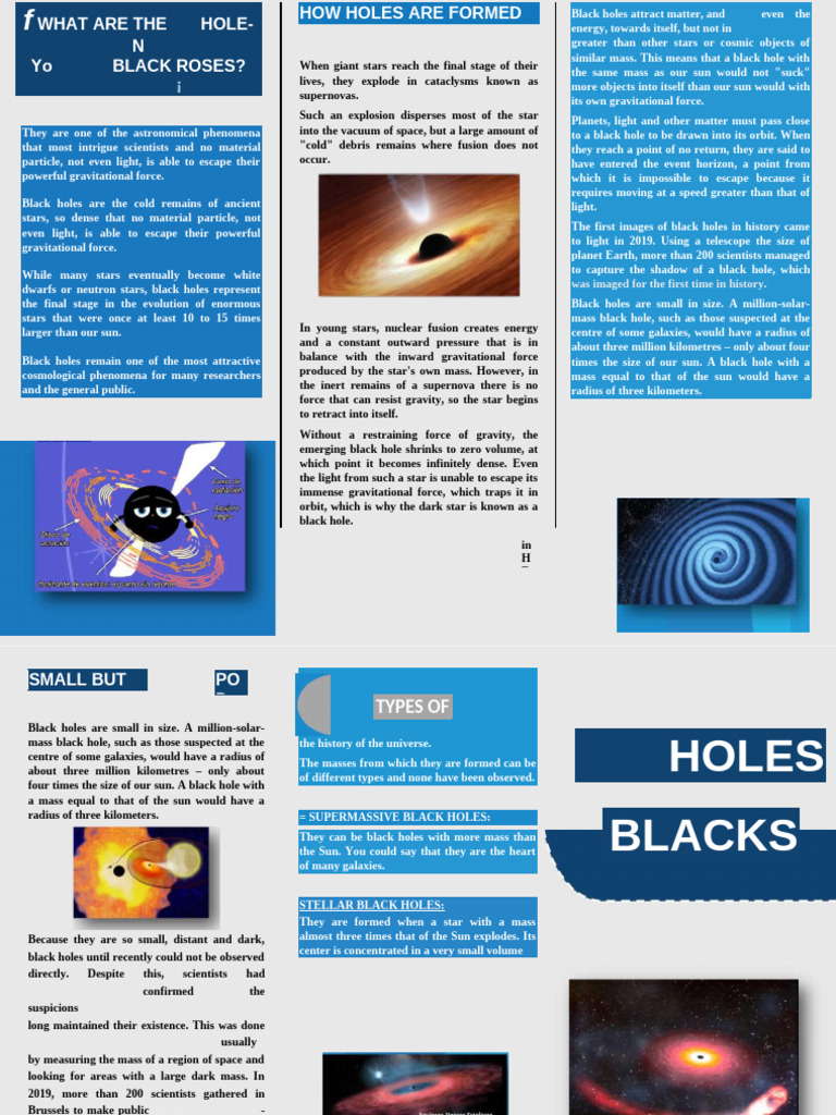 Black Holes Triptych | PDF | Black Hole | Stars