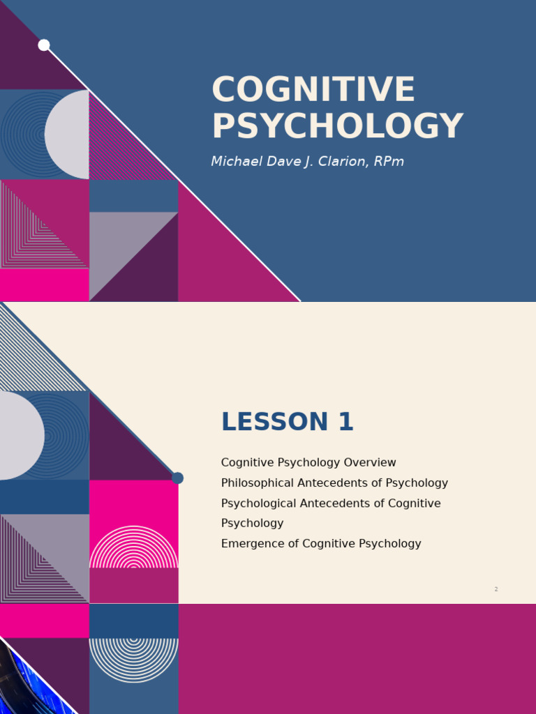 Cognitive Psychology PPT - Students | PDF | Psychology | Cognitive ...