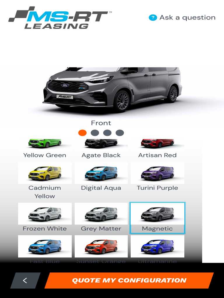 Ford MS-RT Color Options | PDF