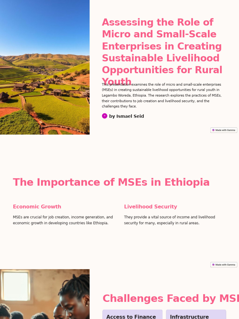 Assessing The Role of Micro and Small Scale Enterprises in Creating ...