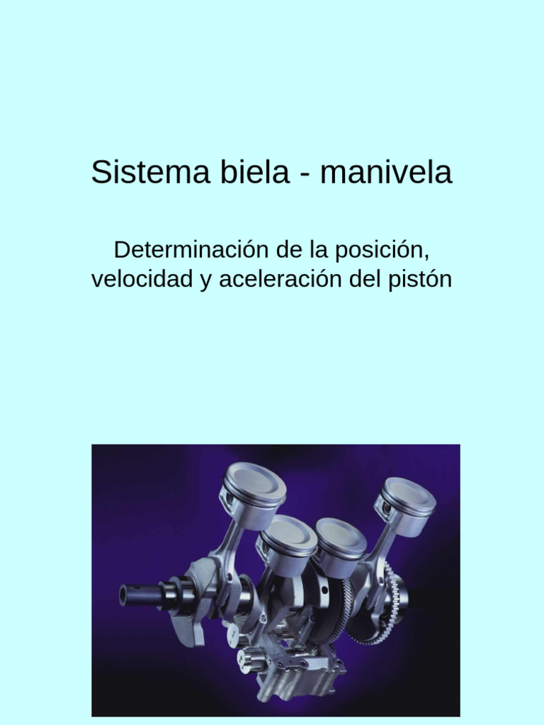 Sistema Biela - Manivela | PDF | Ecuaciones | Velocidad
