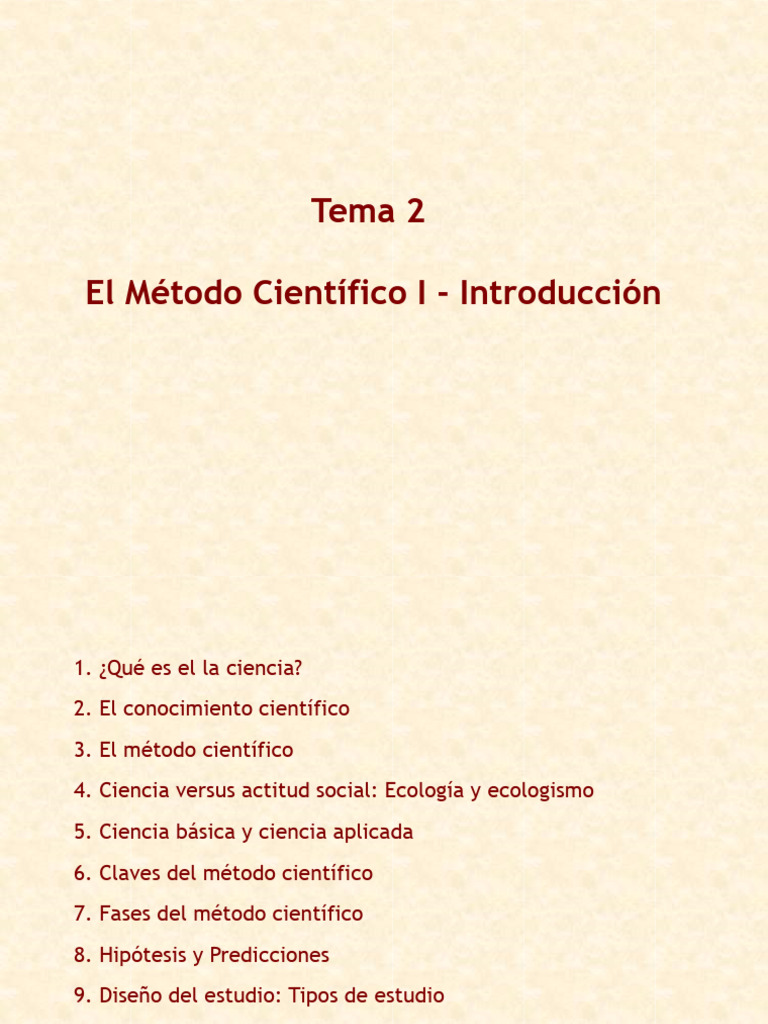 Introducción al Método Científico | PDF | Método científico | Science
