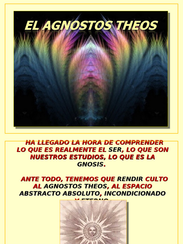 El Agnostos Theos | PDF | Divinidad | Jesús