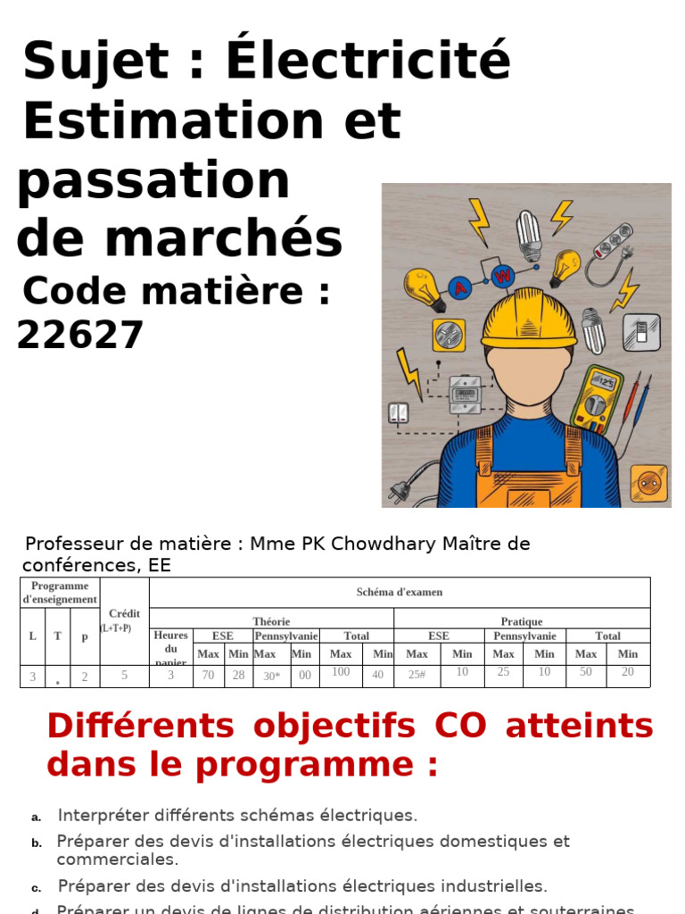 Schémas électriques et devis d'installations | PDF | Courant alternatif ...