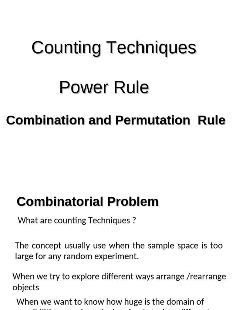 Counting-Tech-06122024-091027am 2 | PDF | Permutation | Mathematics