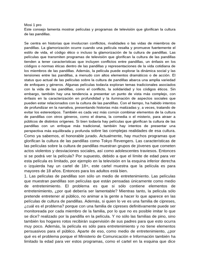 Mosi 1 Pro | PDF | Estereotipos | Sociedad