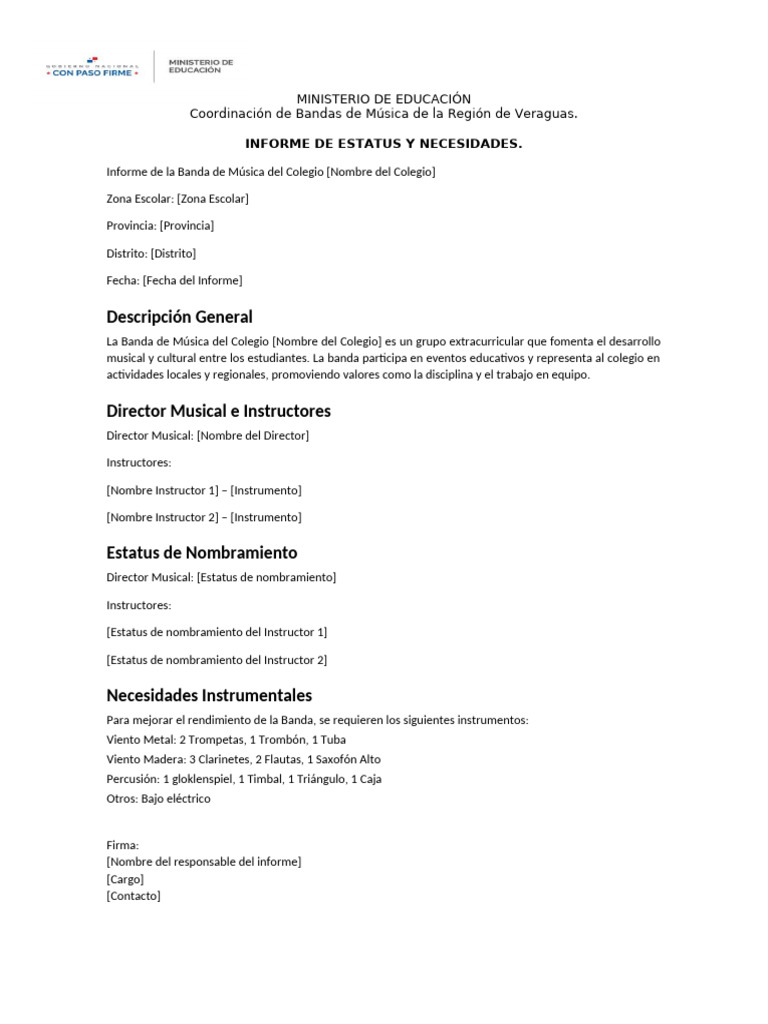 Formato de Informe | PDF