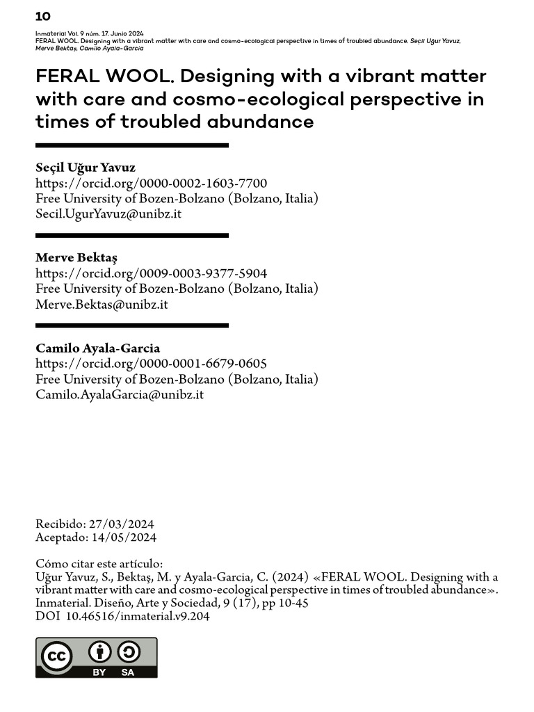 Wool's Ecological Future | PDF | Sheep | Shepherd