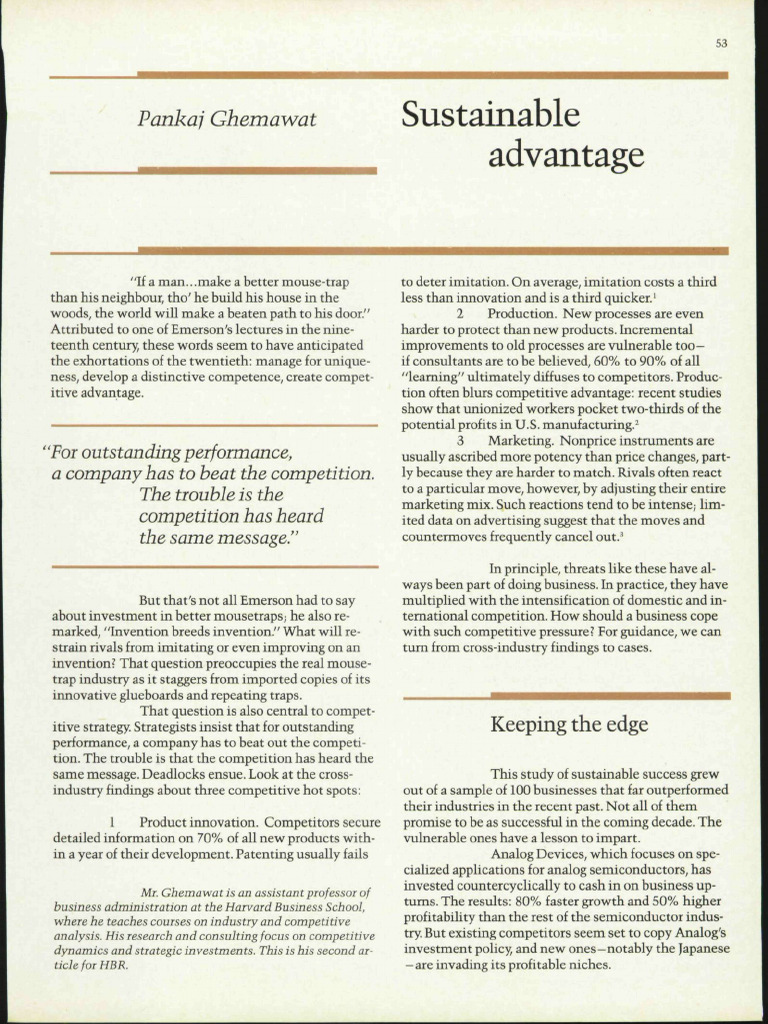 Sustainable Advantage(2) | PDF | Walmart | Brand