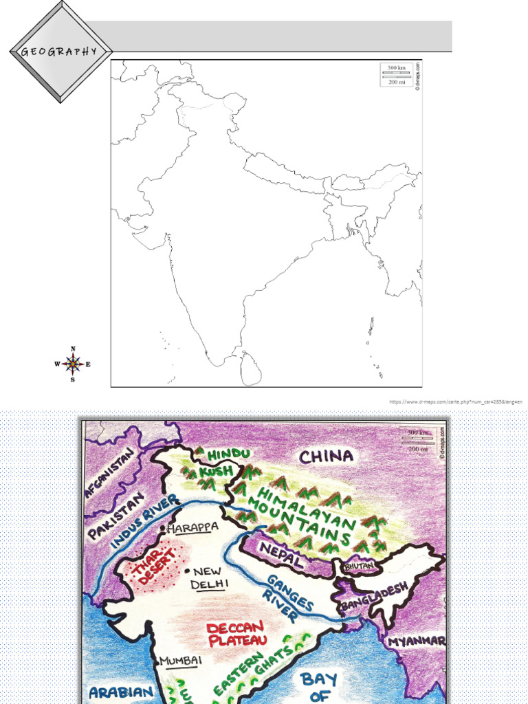 Ancient India Map | PDF