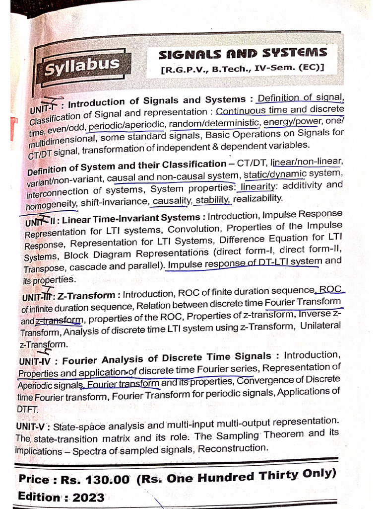 Signal and System Shivani | PDF