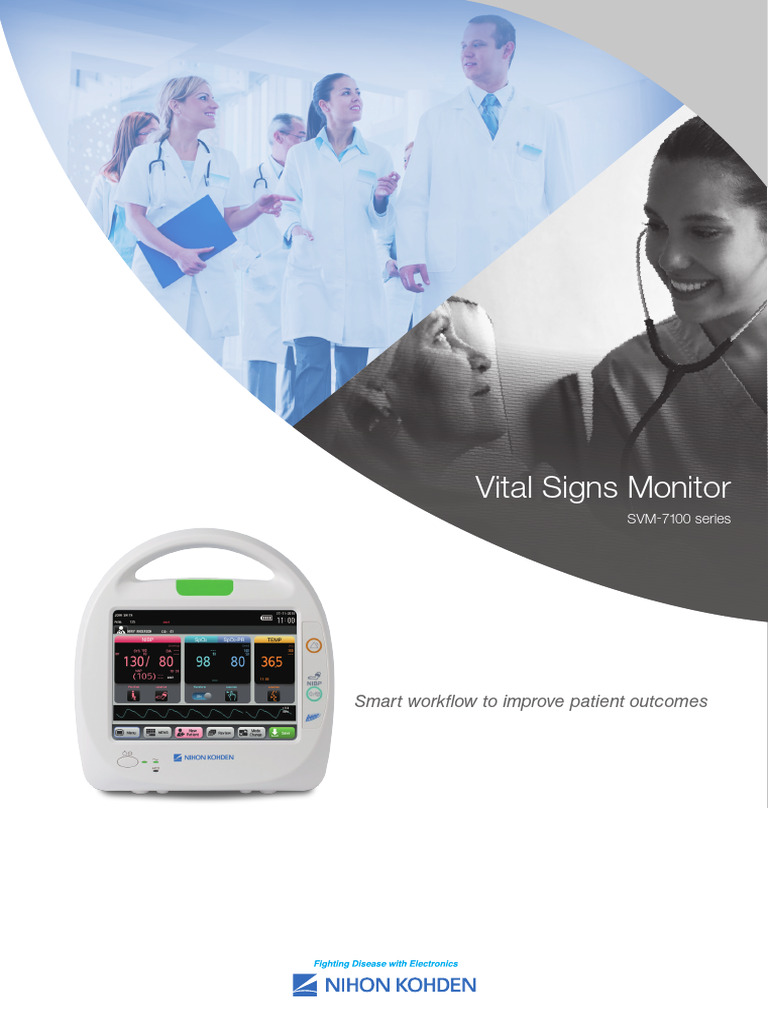 SVM-7100 Vital Signs Monitor Overview | PDF | Blood Pressure | Patient ...