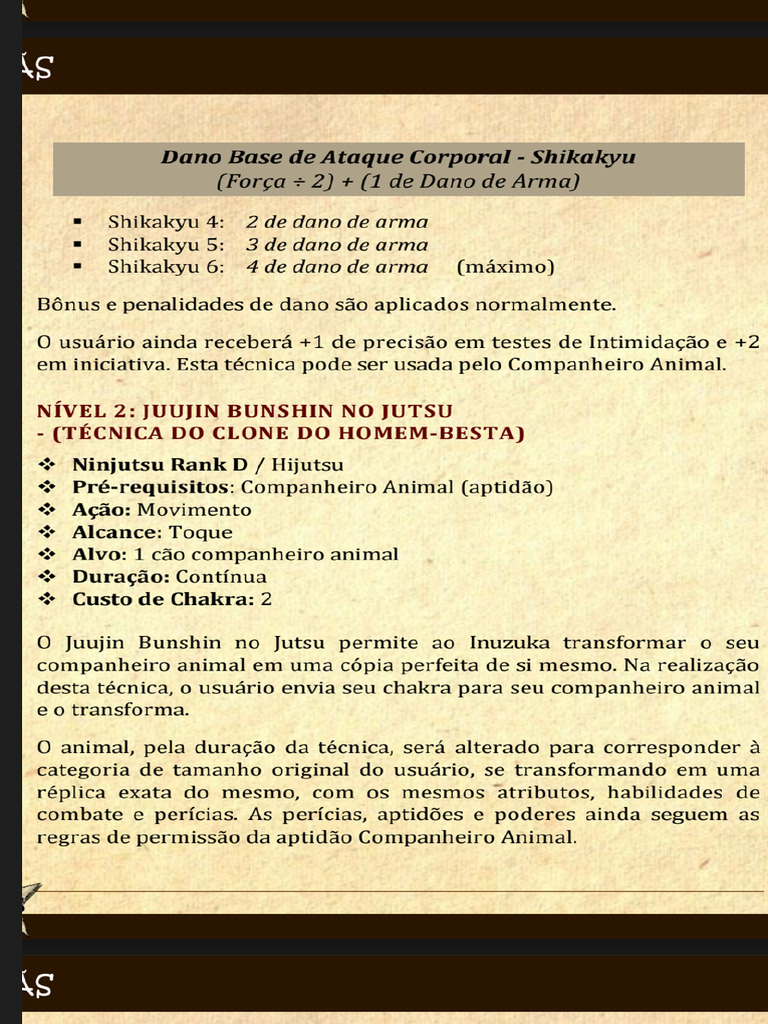 Naruto ''Shinobi No Sho'' - Livro Básico - 4.1.b.pdf - Google Drive 6 | PDF