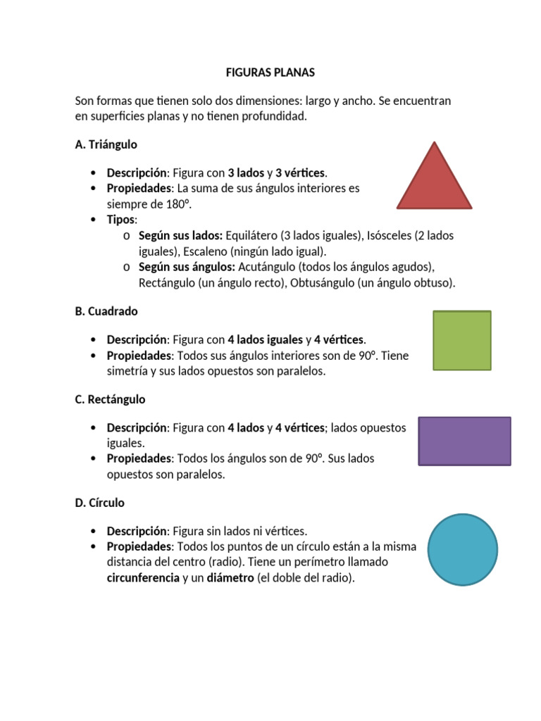 Características de Figuras Planas | PDF