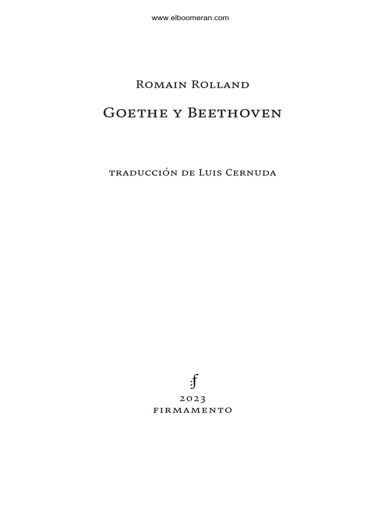 Goethe-Beethoven Rolland | PDF | Ludwig Van Beethoven | Johann Wolfgang ...