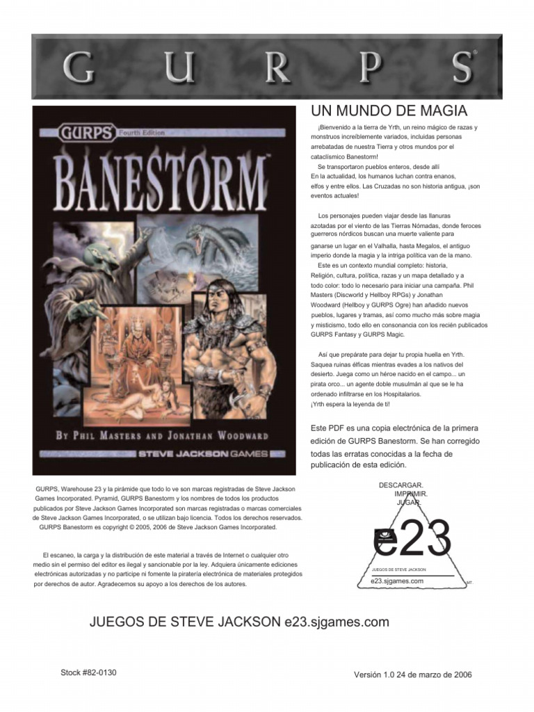 GURPS Banestorm Compressed | PDF | Red mundial | Internet y web