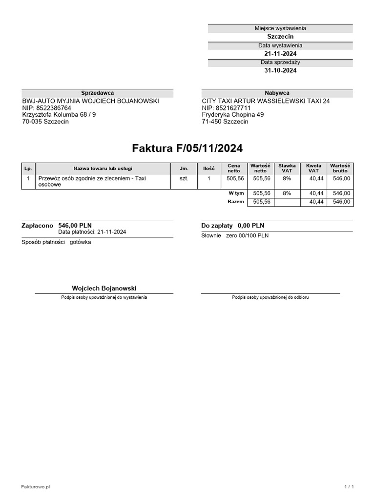 faktura-f-05-11-2024 | PDF