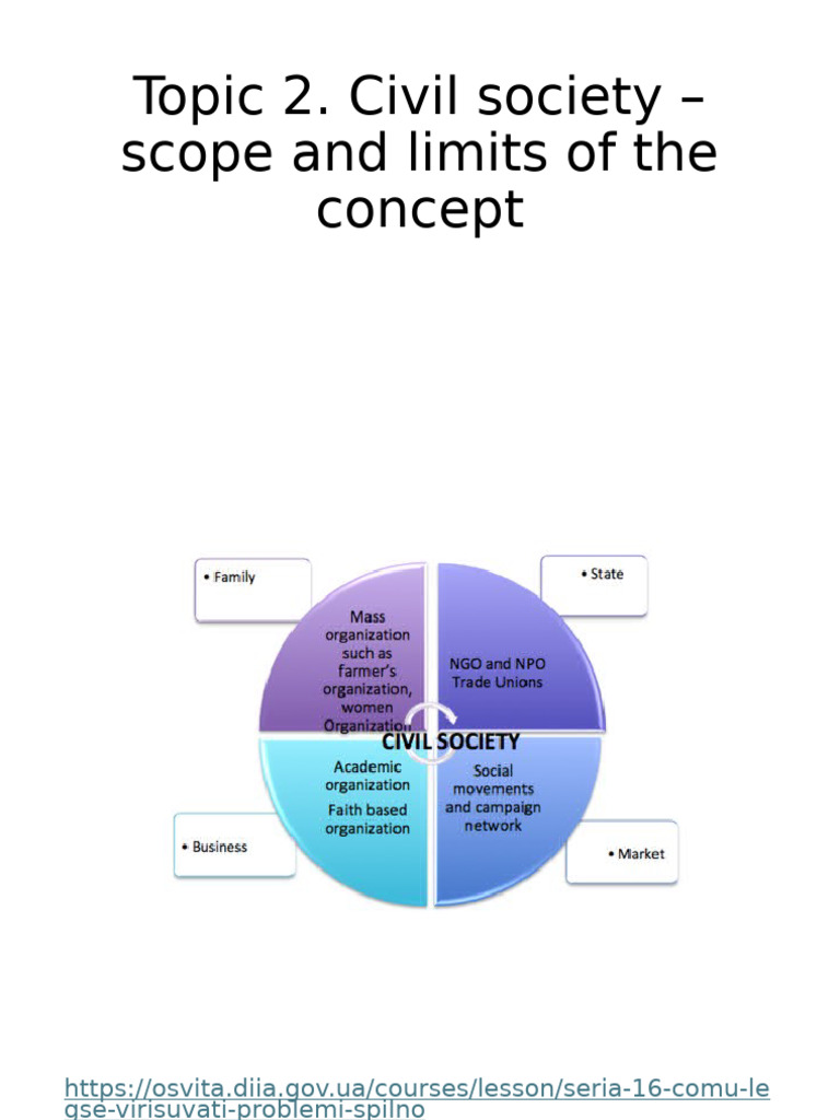 Topic 2. Civil Society - Scope and Limits of The Concept | PDF