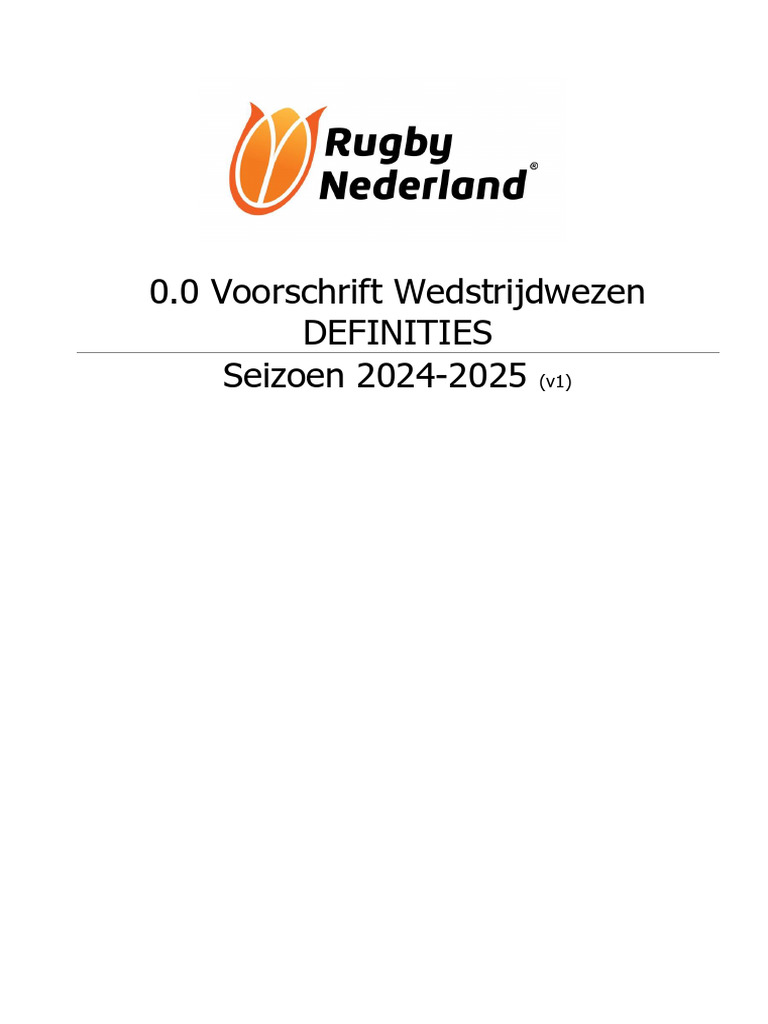 0.0 VWW Definities 2024 2025 v1 | PDF