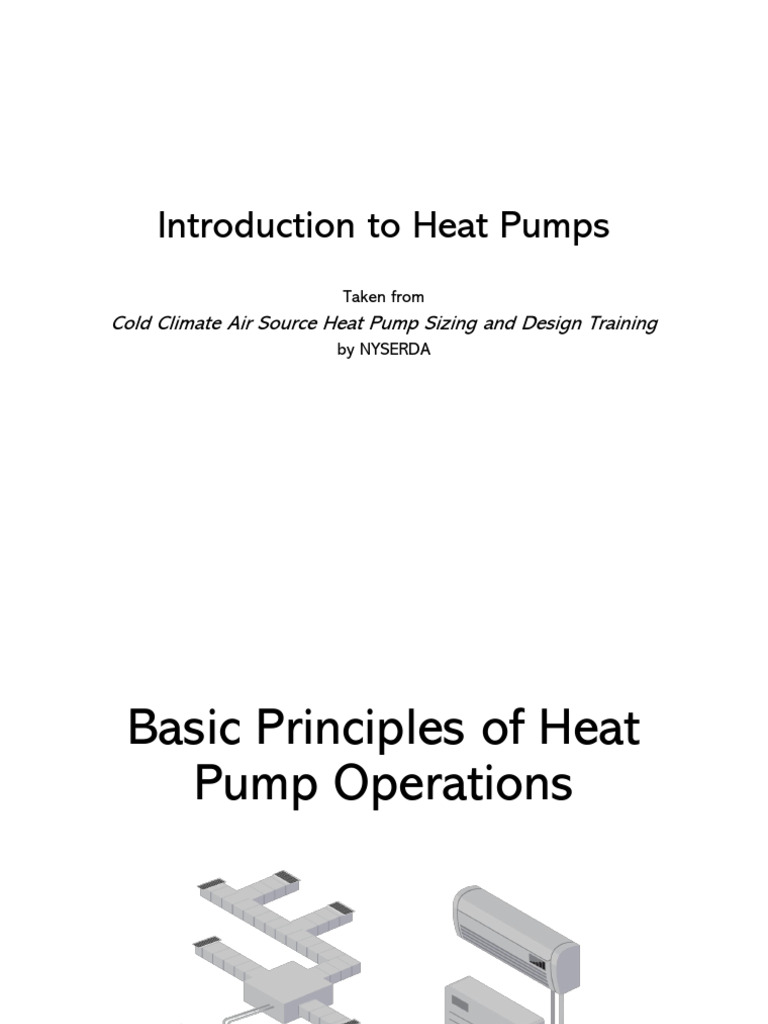 Introduction To Heat Pumps - Presentation 1 | PDF | Heat Pump | Air Conditioning