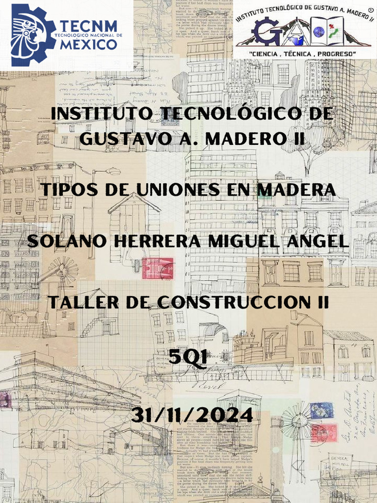 Tipo de Uniones de Madera | PDF