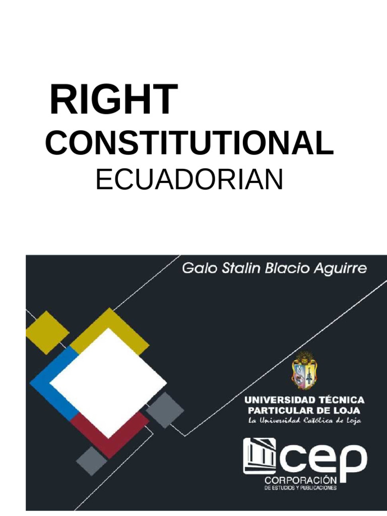 Ecuadorian Constitutional Law | PDF | State (Polity) | Ecuador
