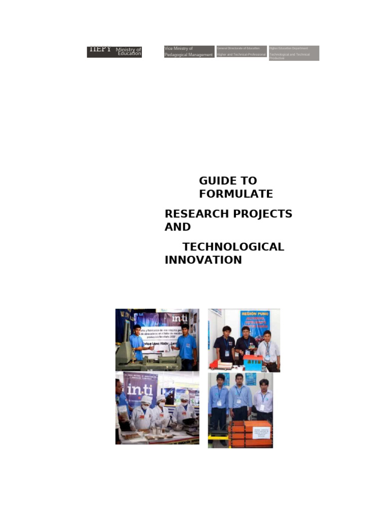 TEXT Guide for Formulating Research and Technological Innovation ...