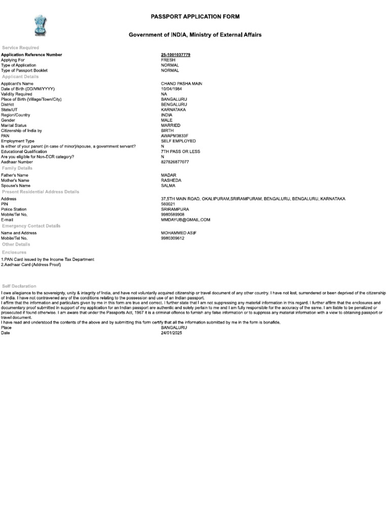 CHAND PASHA PP | PDF