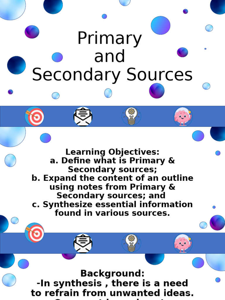Primary and Secondary Sources | PDF | Paragraph | Books