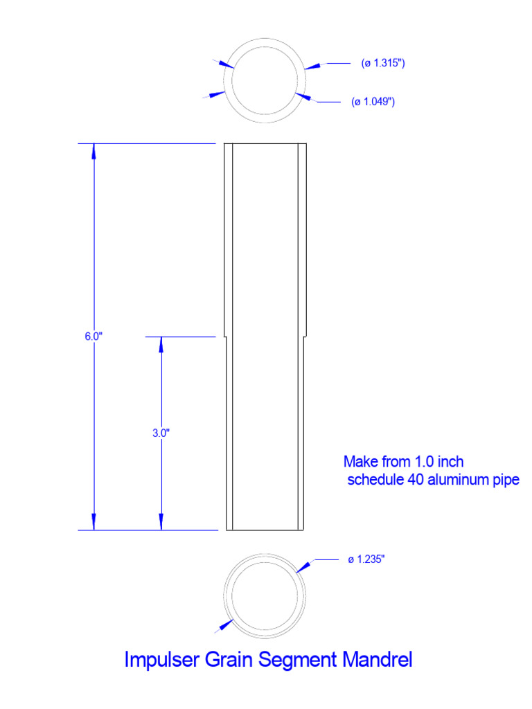 Impulser Propellant-Mandrel DWG | PDF
