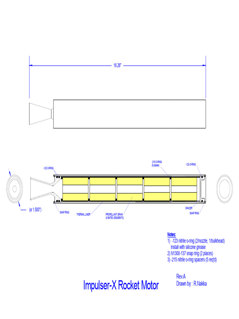 Impulser-X Rocket Motor Specs | PDF