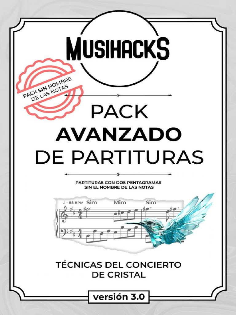 PDF Pack Avanzado de Partituras Te Cnicas Del Concierto de Cristal Sin ...