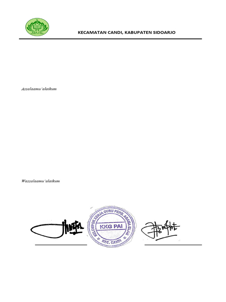 Undangan Rapat Persiapan Raker | PDF