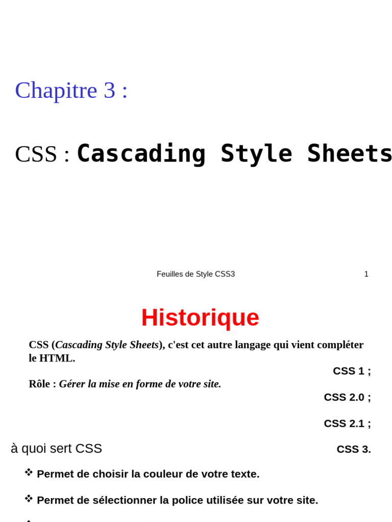 Feuilles de Style CSS | PDF | Langage de balisage | Html